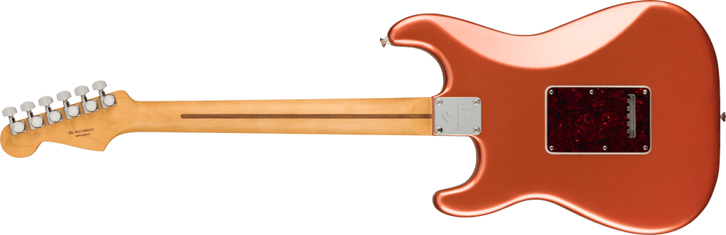 FENDER PLAYER PLUS STRATOCASTER. AGED CANDY APPLE RED – Music Mart